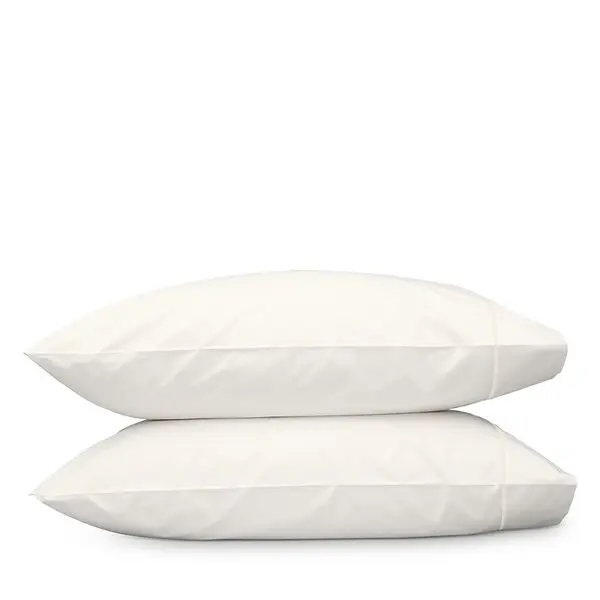 MATOUK Gatsby Pillowcase Set, King - Ivory/ivory