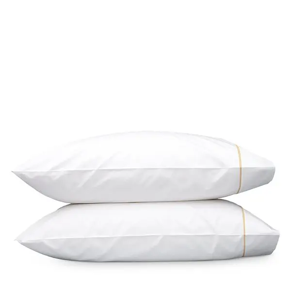 MATOUK Gatsby Pillowcase Set, Standard - Champagne