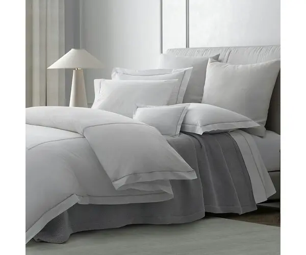 MATOUK Gatsby Pillowcase Set, Standard - Silver