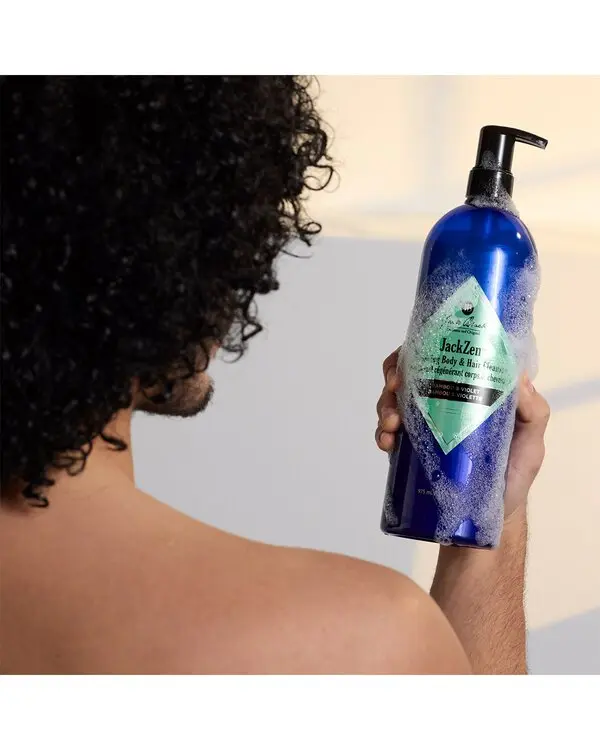 Jack Black Jackzen Renewing Body & Hair Cleanser With Bamboo & Violet 33 Oz