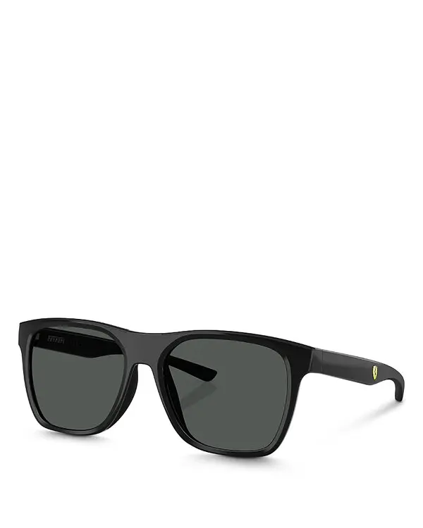 FERRARI Square Sunglasses, 57mm - Gray