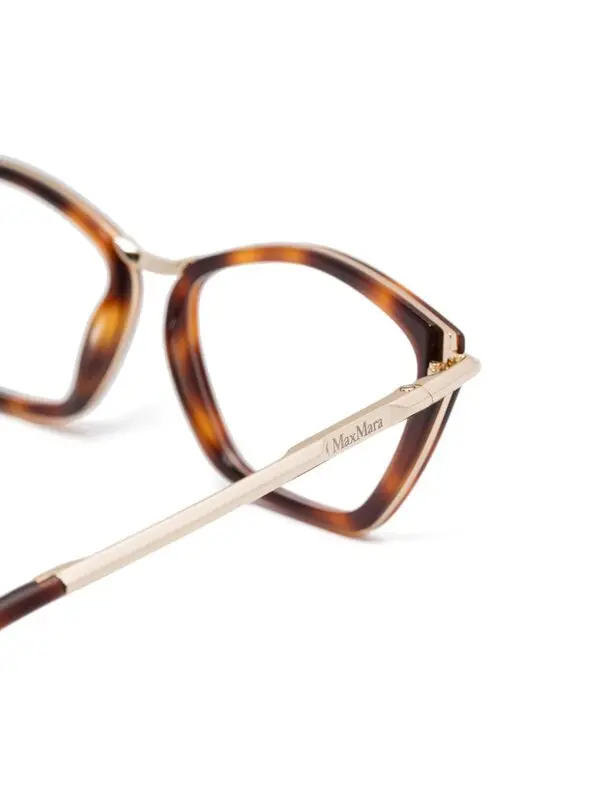 Max Mara Square-frame Glasses - Brown