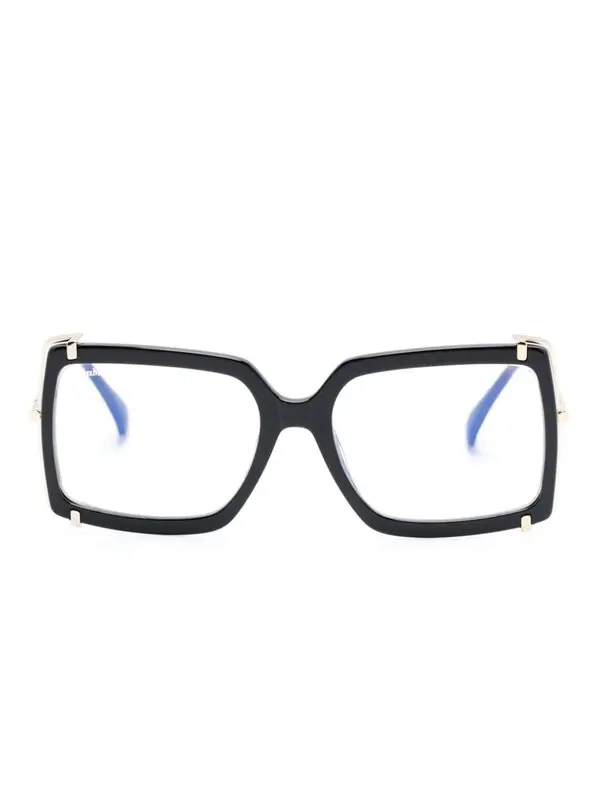 Max Mara Square-frame Eyeglasses - Gold