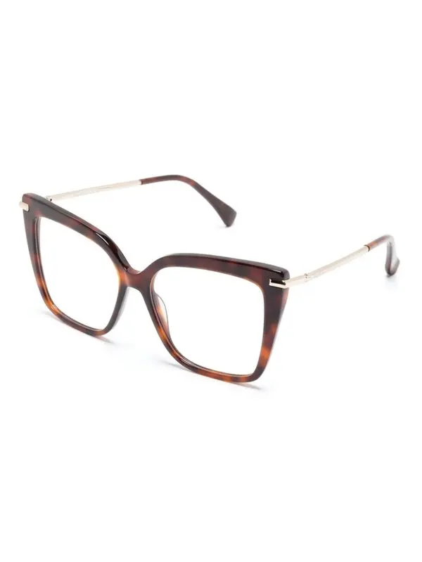 Max Mara Tortoiseshell Cat-eye Glasses - Brown