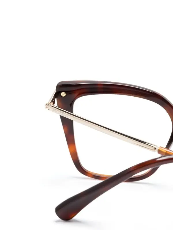 Max Mara Tortoiseshell Cat-eye Glasses - Brown