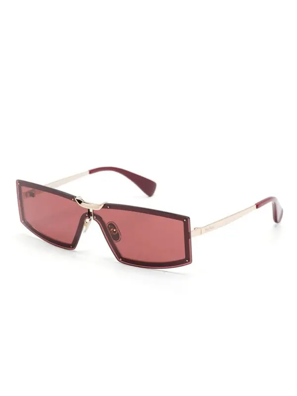 Max Mara Chic Brown Sunglasses rectangular frameless Miller 1 Max Mara Max Mara Miller 1 Rectangular Frame Sunglasses  main image 2
