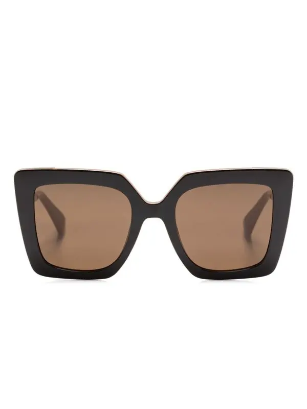 Max Mara Oversized Sunglasses - Gold
