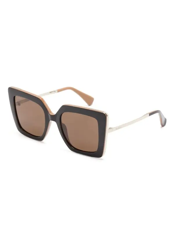 Max Mara Oversized Sunglasses - Gold