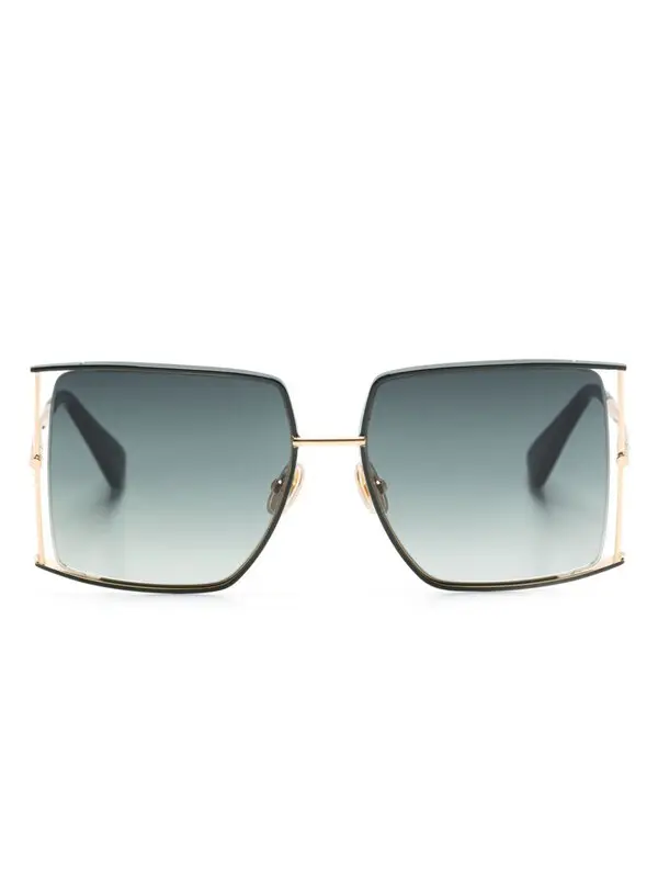 Max Mara Oversized Sunglasses - Green