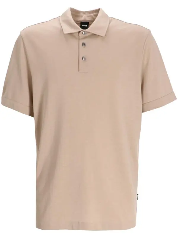 BOSS Cotton Polo Shirt - Neutrals