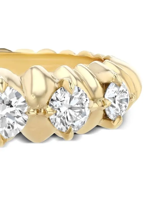 Lizzie Mandler 18kt Yellow Diamond Ring - Gold
