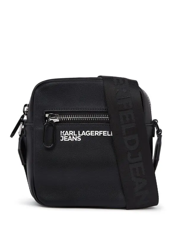 Karl Lagerfeld Logo Crossbody Bag - Black
