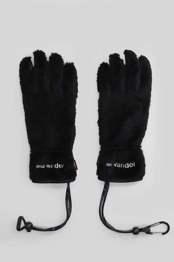 AND WANDER Gloves - Black