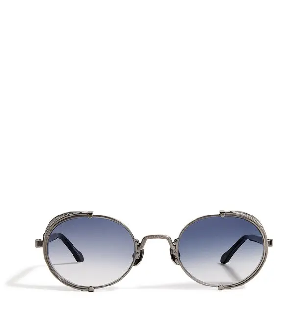 Matsuda Heritage Round Frame Sunglasses - Blue
