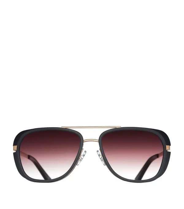 Matsuda Heritage Round Sunglasses - Gold