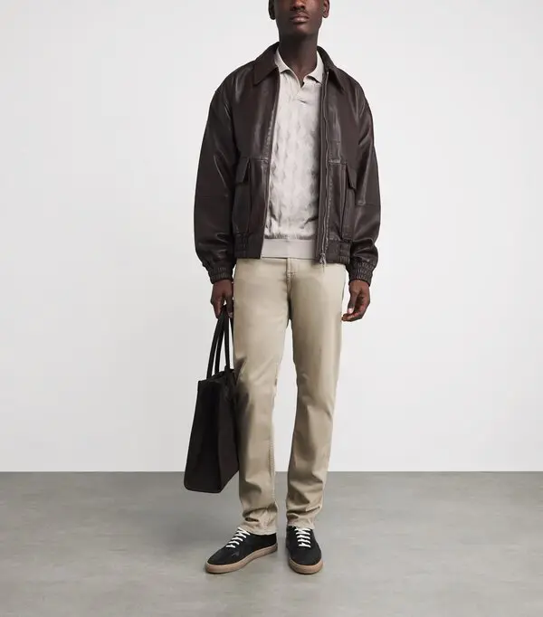 7 For All Mankind Luxe Performance Plus Slimmy Tapered Chinos - Beige