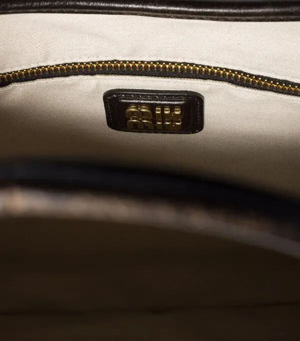 Miu Miu Leather Ivy Tote Bag