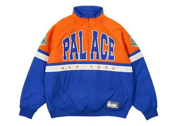 PALACE Breakout Half Zip Bomber - Orange/blue