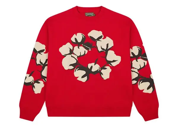 DENIM TEARS X Cpfm Cactus Tears Crewneck Sweatshirt - Red