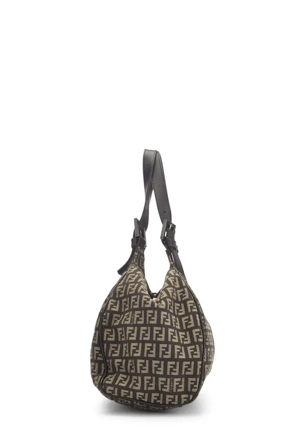 Fendi Zucchino Canvas Borsa Sporty Hobo Bag