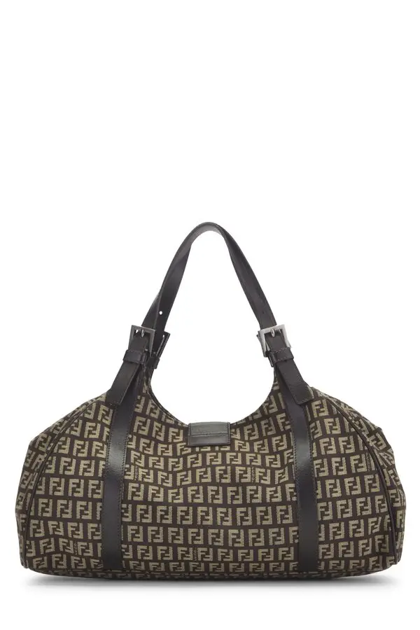Fendi Zucchino Canvas Borsa Sporty Hobo Bag