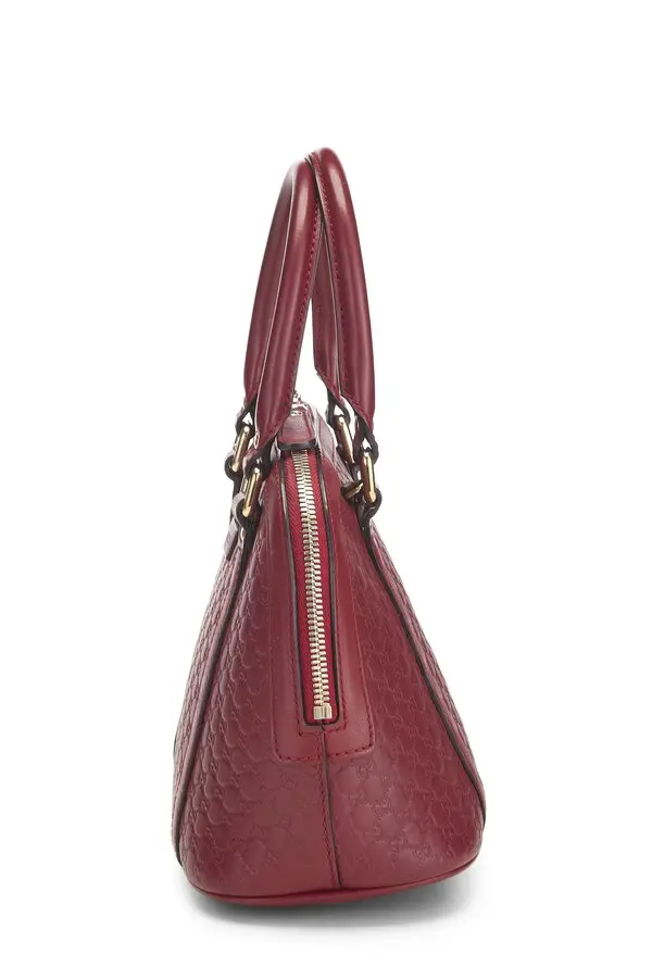 Gucci Microguccissima Leather Dome Bag - Red