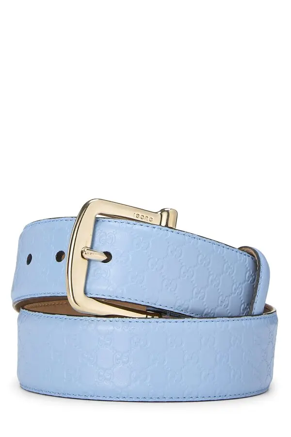 Gucci Microguccissima Leather Belt - Blue