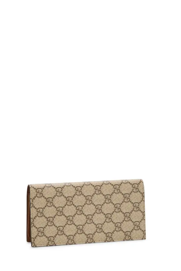 Gucci Gg Supreme Canvas Long Wallet