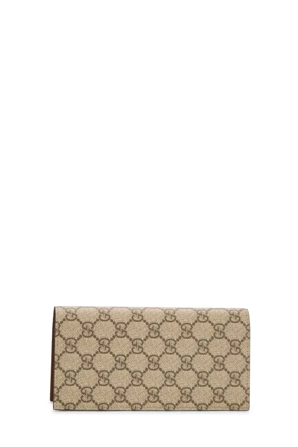 Gucci Gg Supreme Canvas Long Wallet