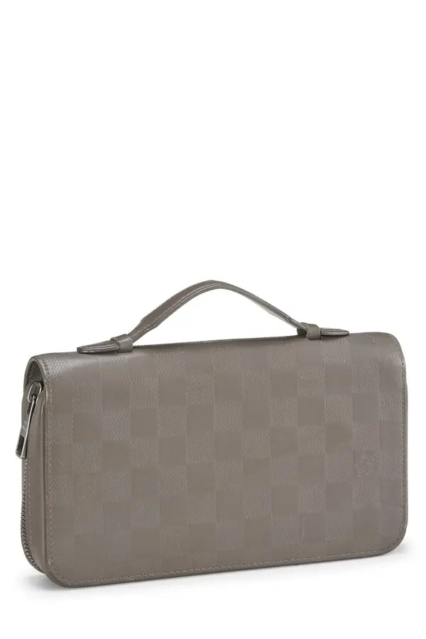 LOUIS VUITTON Damier Infini Zippy Xl - Grey