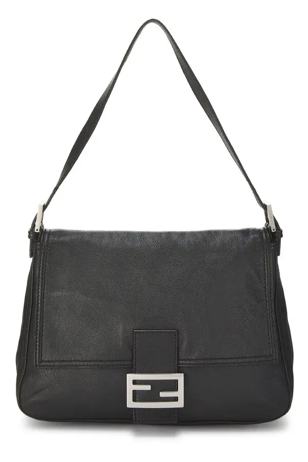 Fendi Leather Mama Bag - Black