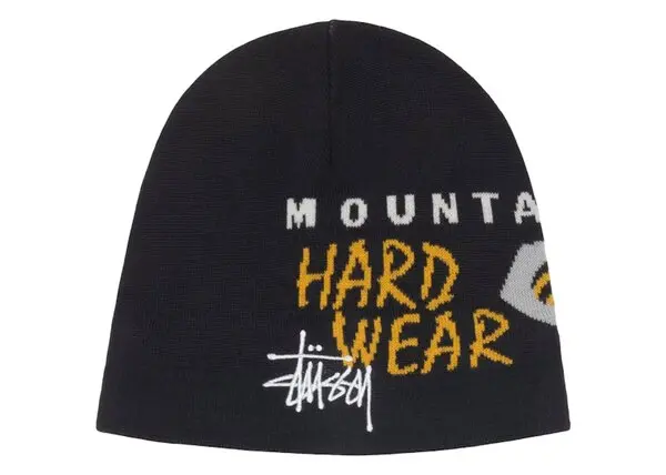 StÜssy X Mountain Hardwear Caelum Dome Beanie - Black