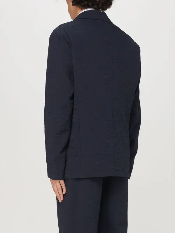 Emporio Armani Textured Blazer - Blue