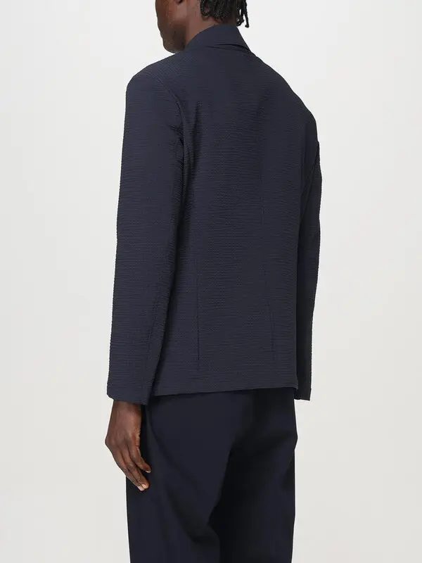 Emporio Armani Textured Blazer - Navy