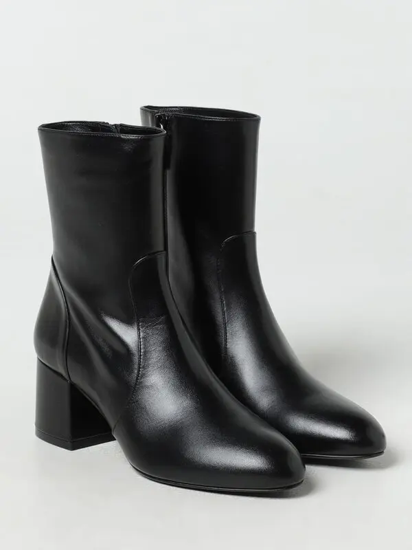 STUART WEITZMAN Zip Up Block Heel Ankle Boots