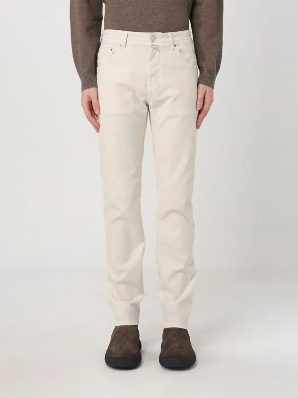 Jacob Cohen Straight Leg Chinos - White