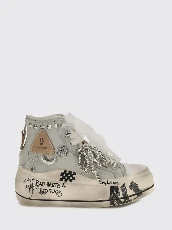 R13 High Top Sneakers - White