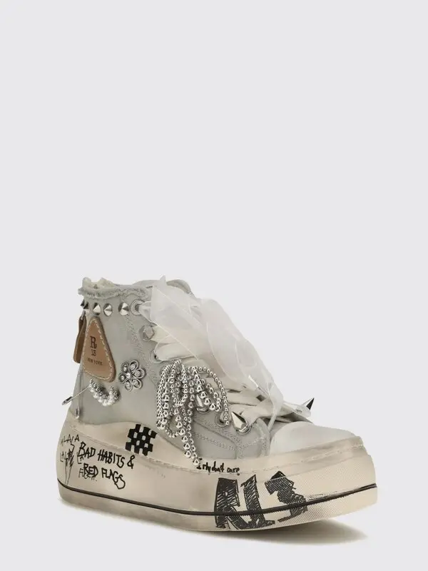 R13 High Top Sneakers - White