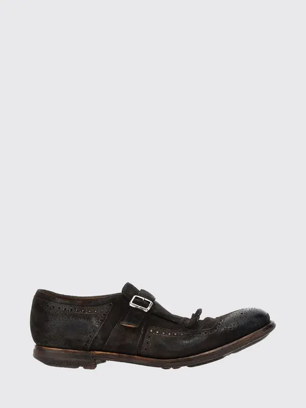 Church's Shanghai Suede Monk Strap Shoes - Brown
