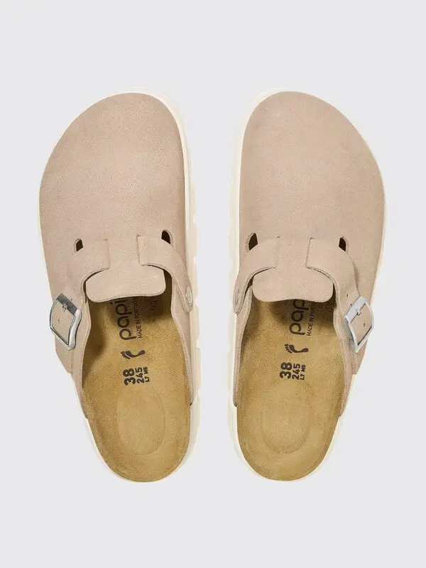 BIRKENSTOCK Buckled Clogs - Beige