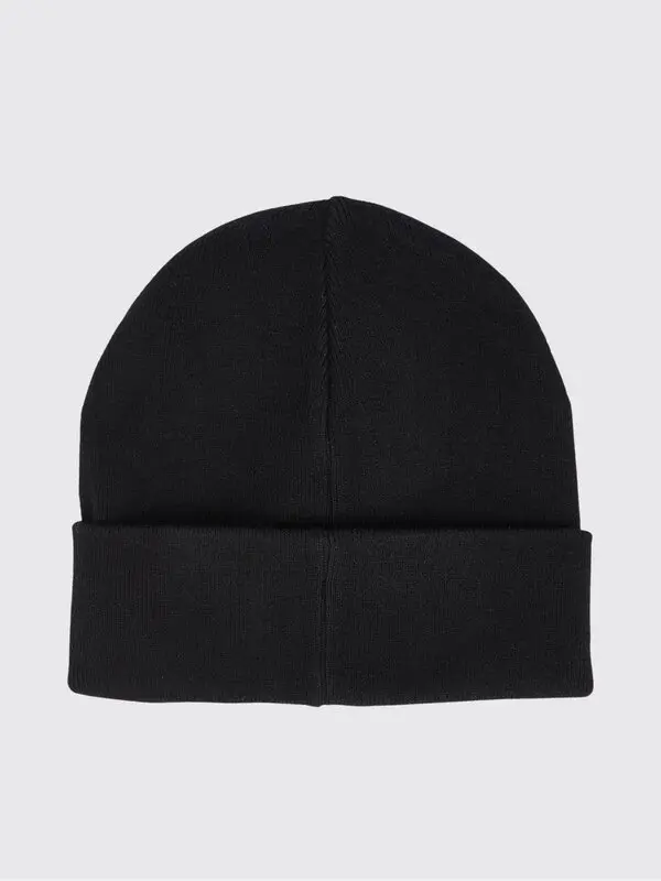 Barbour Wool Beanie Hat With Cuff And Logo Patch