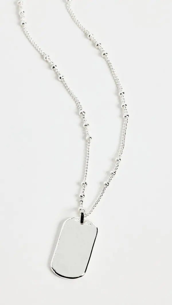 Gorjana Griffin Dog Tag Pendant Necklace