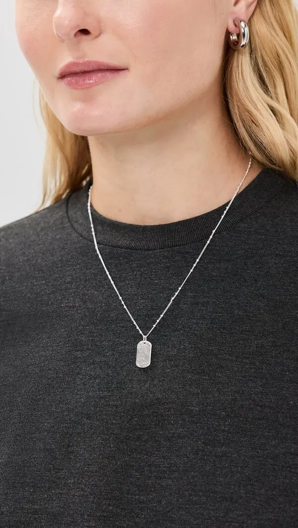 Gorjana Griffin Dog Tag Pendant Necklace