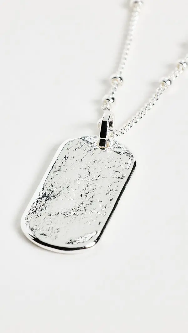 Gorjana Griffin Dog Tag Pendant Necklace