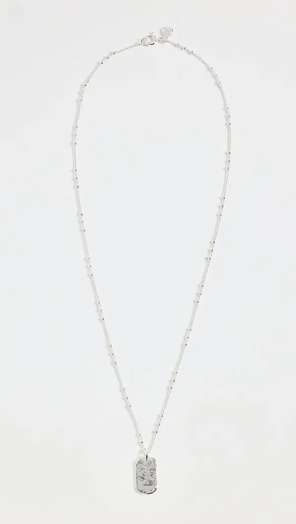 Gorjana Griffin Dog Tag Pendant Necklace