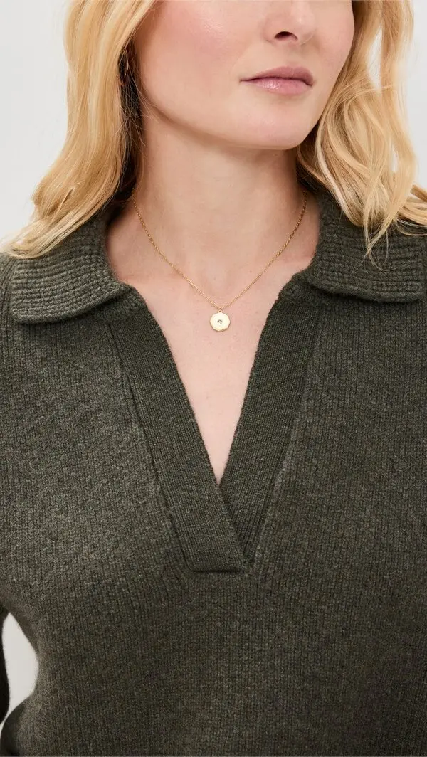 Gorjana Birthstone Coin Necklace - March