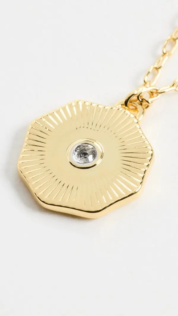 Gorjana Birthstone Coin Necklace - March