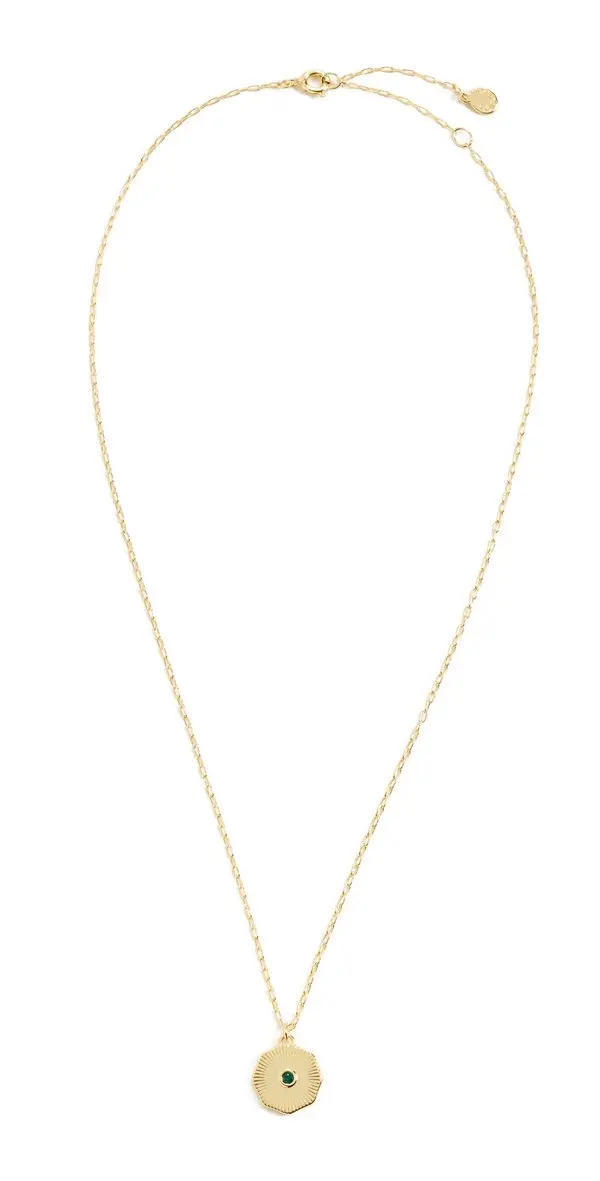Gorjana Birthstone Coin Necklace - May