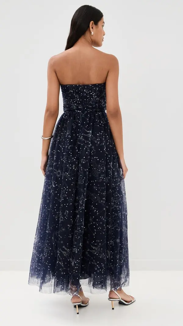 Staud Bettina Sequin-Embellished Maxi Dress In Zodiac Constellation - 70%  Off | Editorialist