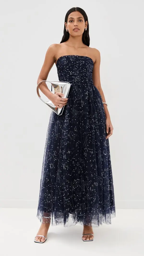 Staud Bettina Sequin-Embellished Maxi Dress In Zodiac Constellation - 70%  Off | Editorialist